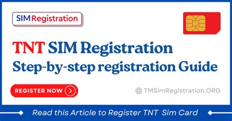 Tnt Sim Registration Online [official Link] January 2025 Tm Sim Registration