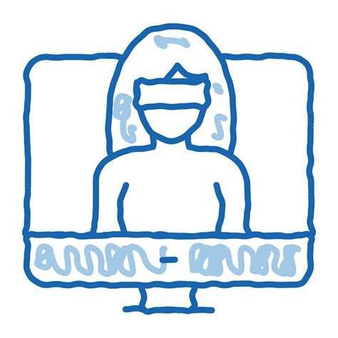 Computer Hacker Doodle Icon Hand Drawn Illustration Vector Art At Vecteezy