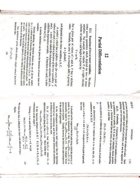 Partial Differentiation Pdf
