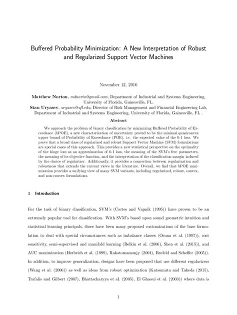 Fillable Online Soft Margin Support Vector Classification As Buffered Fax Email Print