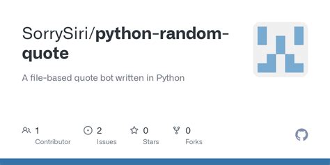 Github Sorrysiripython Random Quote A File Based Quote Bot Written