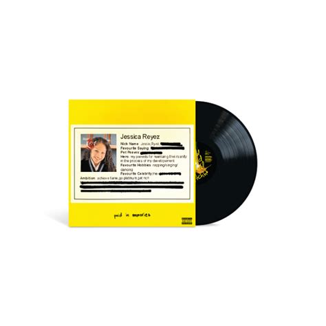 Jessie Reyez Paid In Memories Standard Lp Sound Of Vinyl