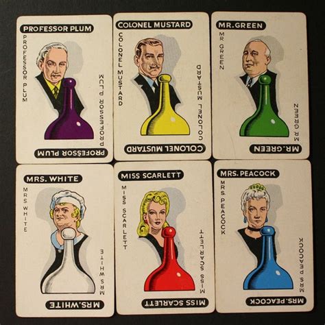 Game Clue Characters And Weapons At Raymond Millner Blog