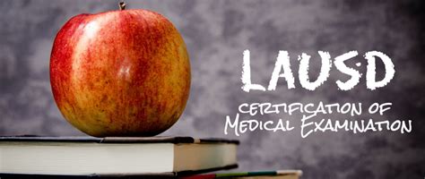 Lausd Certification Of Medical Examination Vermont Urgent Care