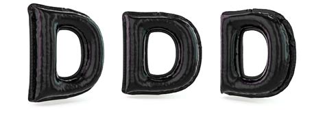 대문자 D 대문자 배경에 풍선 검은 풍선입니다 3d 3차원 형태에 대한 스톡 사진 및 기타 이미지 3차원 형태 개체 그룹 검은색 Istock