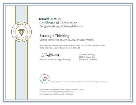 Certificate Of Completion Mohamed Abdalla