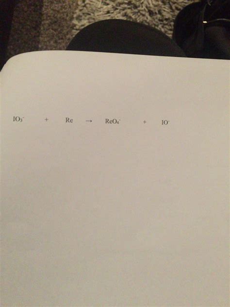 Solved Balance Each Redox Reaction In Basic Solution Using Chegg Com