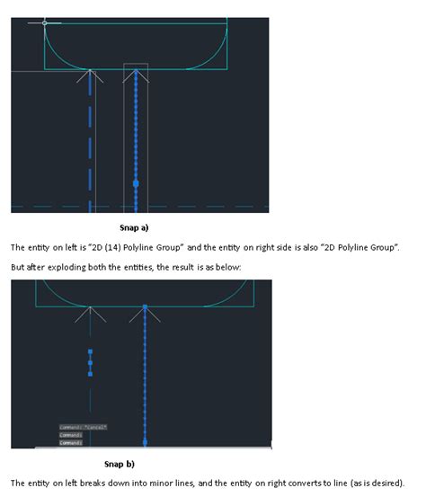 polyline explodes autodesk community