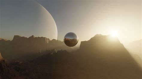 3d Model Alien Planet Landscape Hdri Vr Ar Low Poly Cgtrader