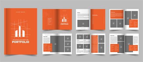 Building Architecture And Interior Portfolio Template Minimal Brochure Layout Brand Guideline