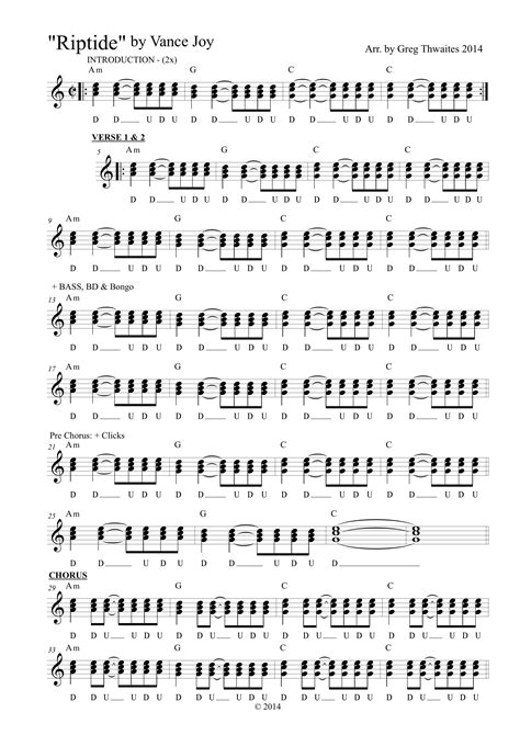 Riptide Ukulele Chords Sheet At Andre Lynn Blog