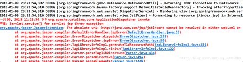 org apache jasper jasperexception the absolute uri jsp jstl core cannot be