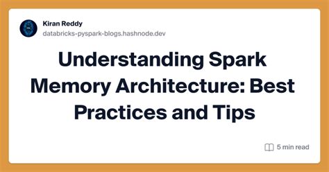 bhanukiran reddy on linkedin apache spark memory management explained