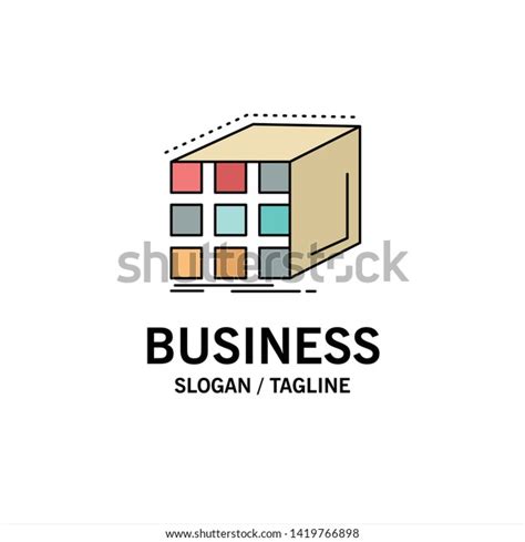 Abstract Aggregation Cube Dimensional Matrix Flat Stock Vector Royalty