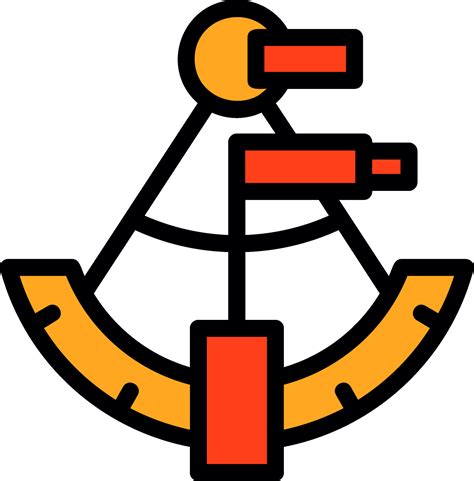 Sextant Line Filled Icon 39483420 Vector Art At Vecteezy