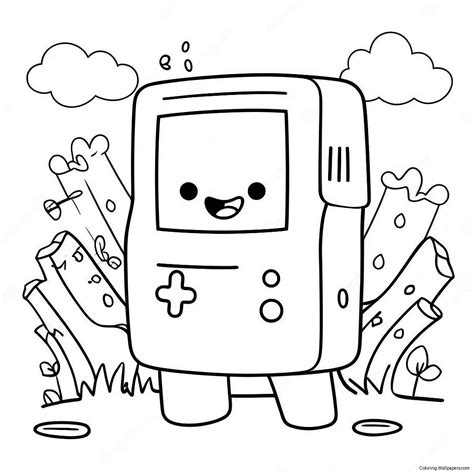 Happy Bmo With Friends Coloring Page 52244 41318