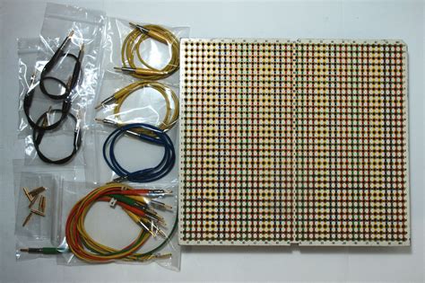 Matrixsynth Pin Matrix Patch Bay Panel And Cables For Diy Modular Synth Project