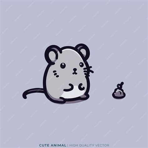 Premium Vector Tiny Mouse Cute Animal Vector Illustration