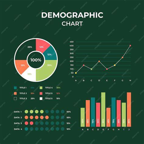 Free Vector Demographic Chart Design Template