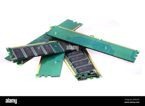DDR Computer Memory Isolated On The White Background Stock Photo Alamy