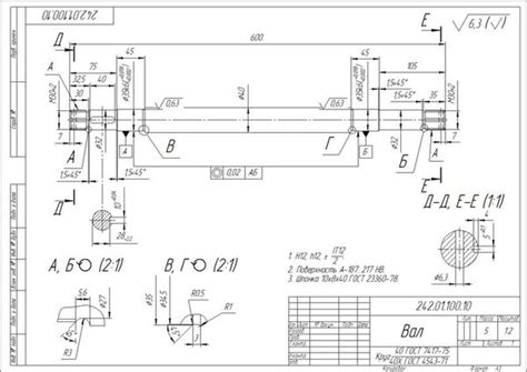Оформление чертежей фасадов гост