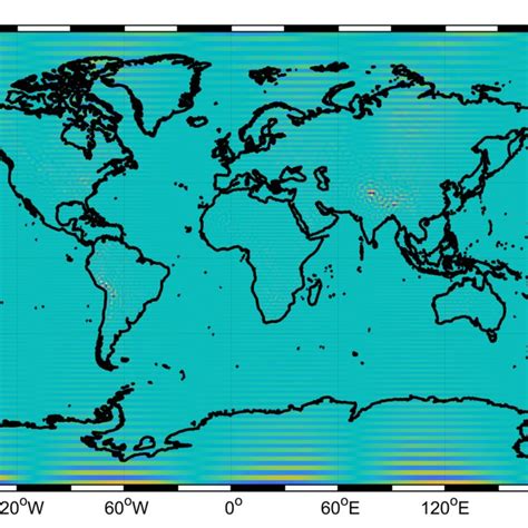Map Of The Differences Between The Estimated Moho Obtained Starting
