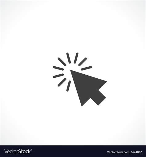 Arrow Click Royalty Free Vector Image VectorStock