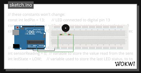 Detect A Knock Wokwi Esp32 Stm32 Arduino Simulator