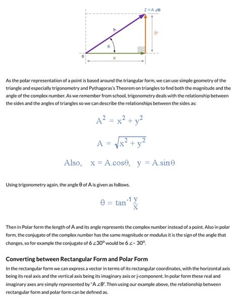 Complex Number Polar Form Rectangular Form Pdf Chemistry Science
