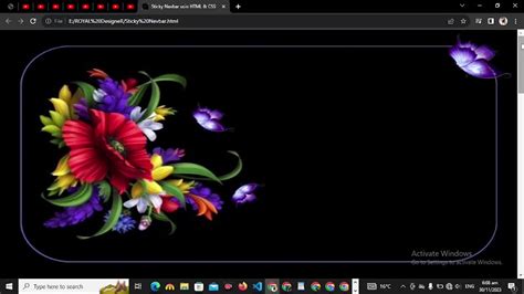 Royal Web Designer On Linkedin Sticky Navigation Bar On Scroll Using Html And Css Fixed Navbar