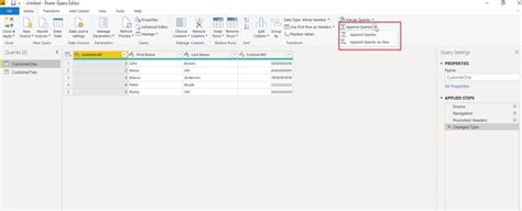 Click The Little Triangle On The Main “append Queries” Button Youll