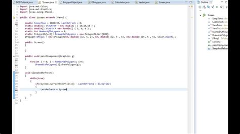 Java Tutorial 9 3d From Scratch A Running Program Youtube