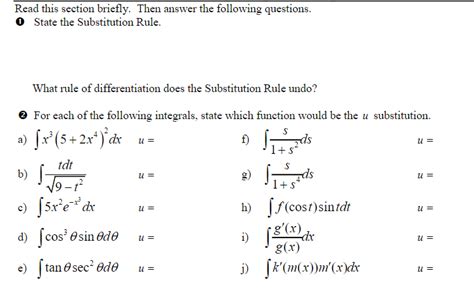 Solved Read This Section Briefly Then Answer The Following