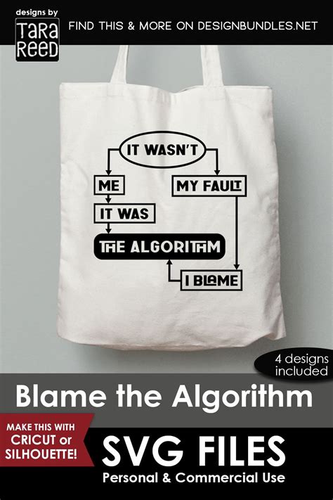 blame the algorithm sarcastic svg bundle for cricut
