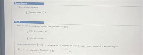 solved tutorial exercisefind or evaluate the