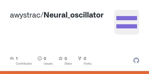Github Awystracneuraloscillator