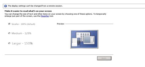 Windows Server 2008 R2 RDP Not Respecting Client S Desktop Scale Factor Server Fault