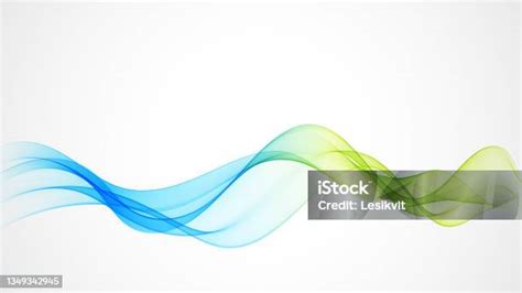 컬러 투명 파의 벡터 추상흐름 파란색과 녹색 물결 모양의 파도 배경 다중 색상에 대한 스톡 벡터 아트 및 기타 이미지 다중 색상 연기 물리적 구조 0명 Istock