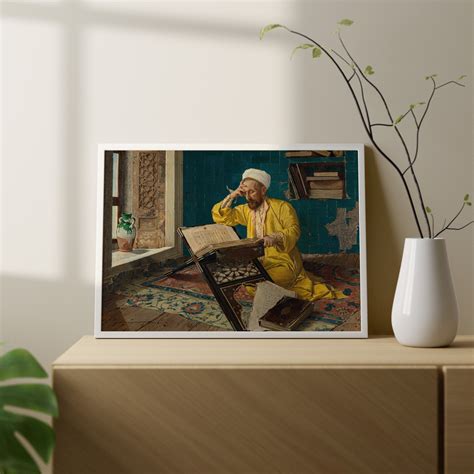 osman hamdi bey kur an okuyan adam poster