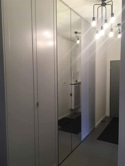 Szafa Z Lustrami W Skandynawskim Stylu Do Przedpokoju Wardrobe With Mirrors In Scandinavian