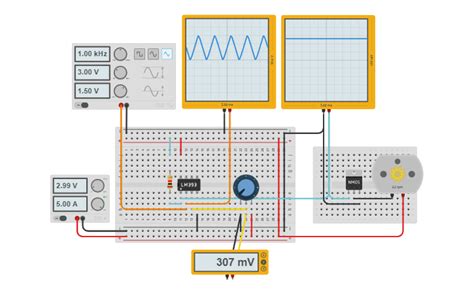 Circuit Design 三角波比較方式pwm Tinkercad