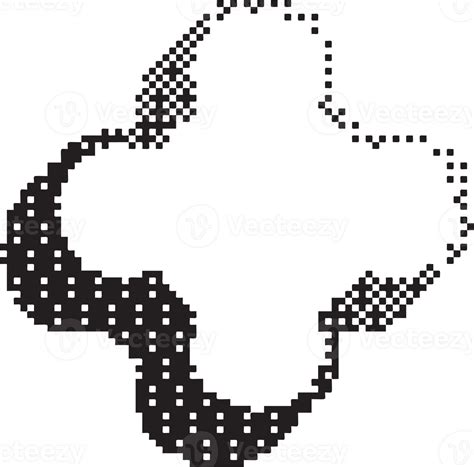Bitmap Pattern Star Shape Flower Halftone Gradient Element Graphic Abstract Icon Dither Noisy
