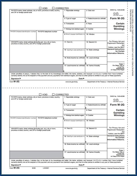 Printable W2g Forms Printable Forms Free Online