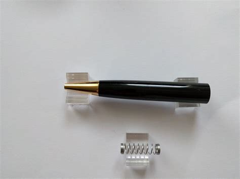 Montblanc Classique Ballpoint Pen Or Pencil Barrel In Black And Gold 164