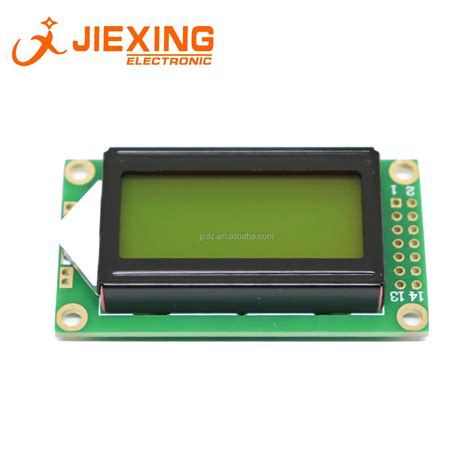 Lcd 0802a 8x2 Yellow Green Backlight Display Module
