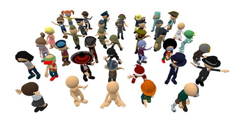 Hyper Casual Characters Pack 40 Character 3d Humanoids Unity Asset Store