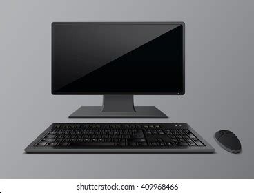 Computer With Monitor Keyboard And Mouse Images Stock Photos Vectors Shutterstock