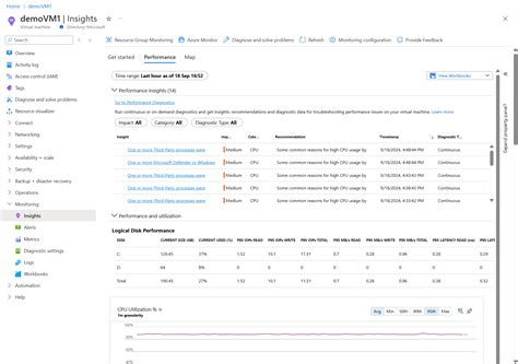 利用 Vm 见解绘制性能图表 Azure Monitor Microsoft Learn