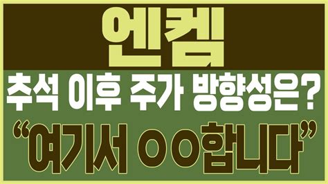 엔켐 주가전망 🚨단독🚨 추석 이후 주가 방향성은 🔥🔥🔥 여기서 ㅇㅇ합니다” 전해액 2차전지 박순혁 선대인tv 김대표 Youtube