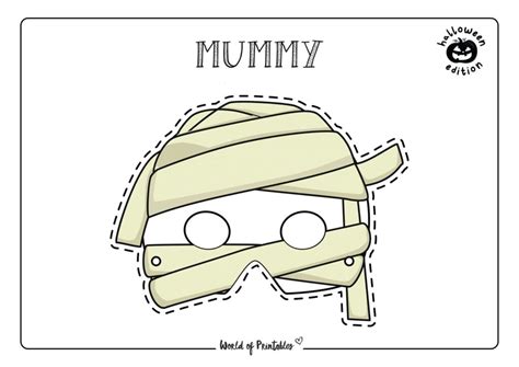 Halloween Mask Printables World Of Printables